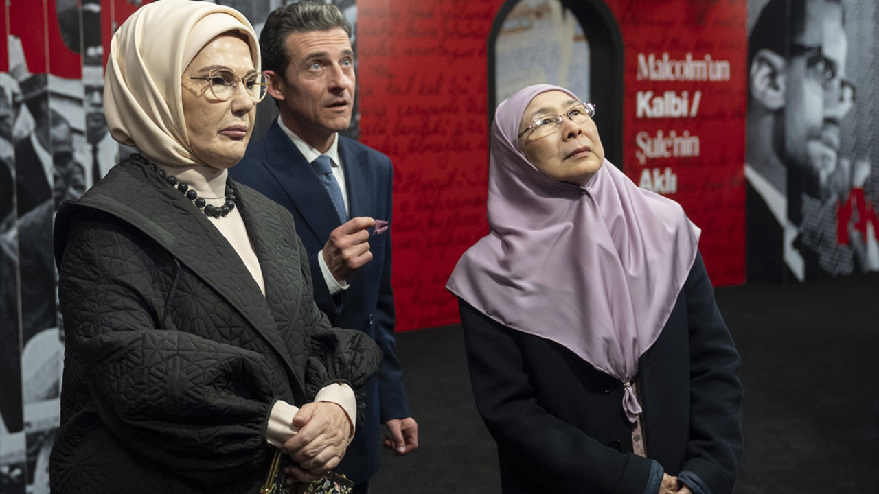 Emine Erdoğan, Malezya Başbakanı'nın eşi İsmail ile Cumhurbaşkanlığı ...